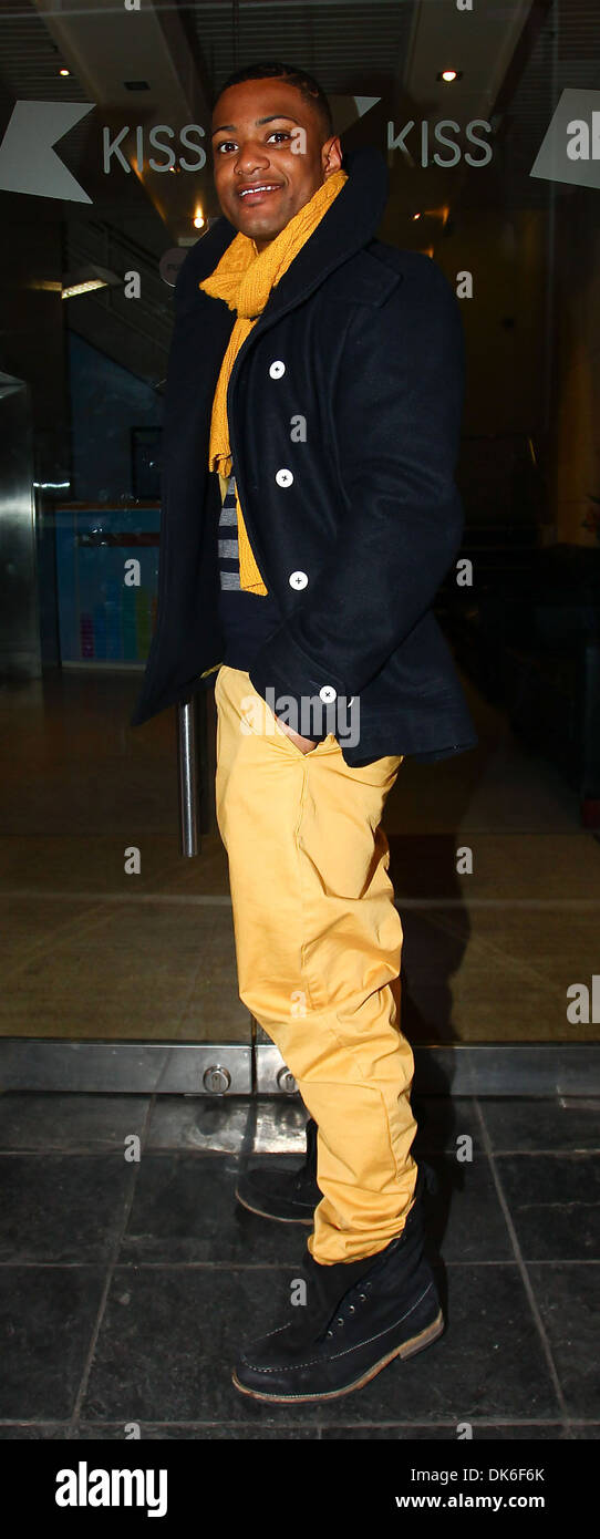 Jonathan Gill aka JB JLS at the Kiss FM studios London, England - 25.09 ...