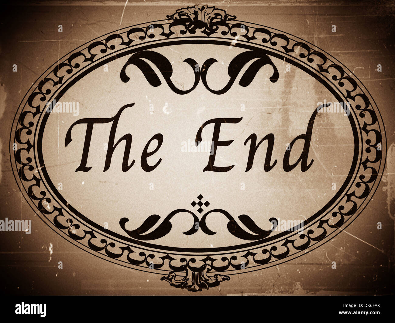 Movie ending screen Stock Photo - Alamy
