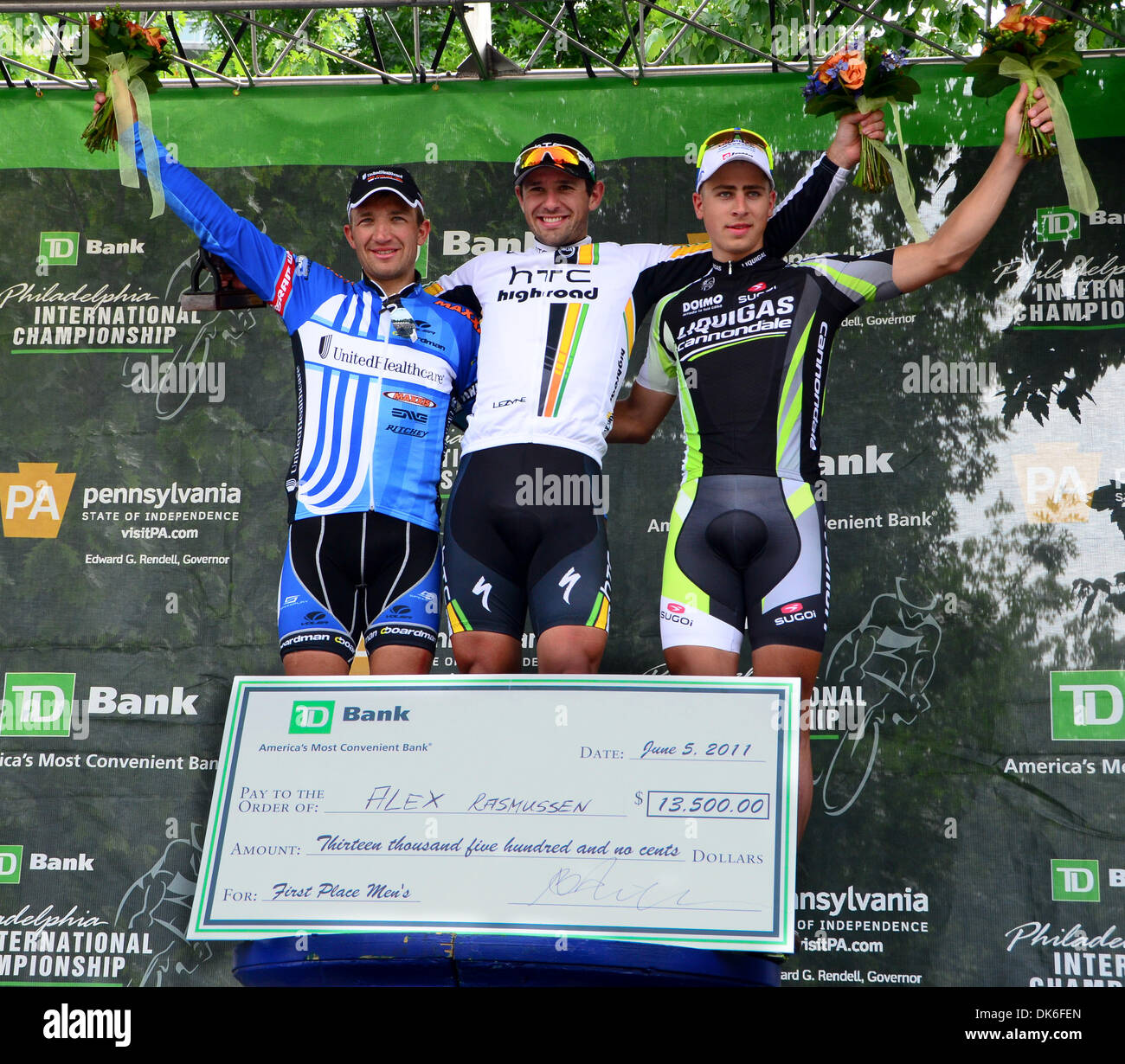 June 5, 2011 - Philadelphia, PA, USA - the 2011 race winner, ALEX ...