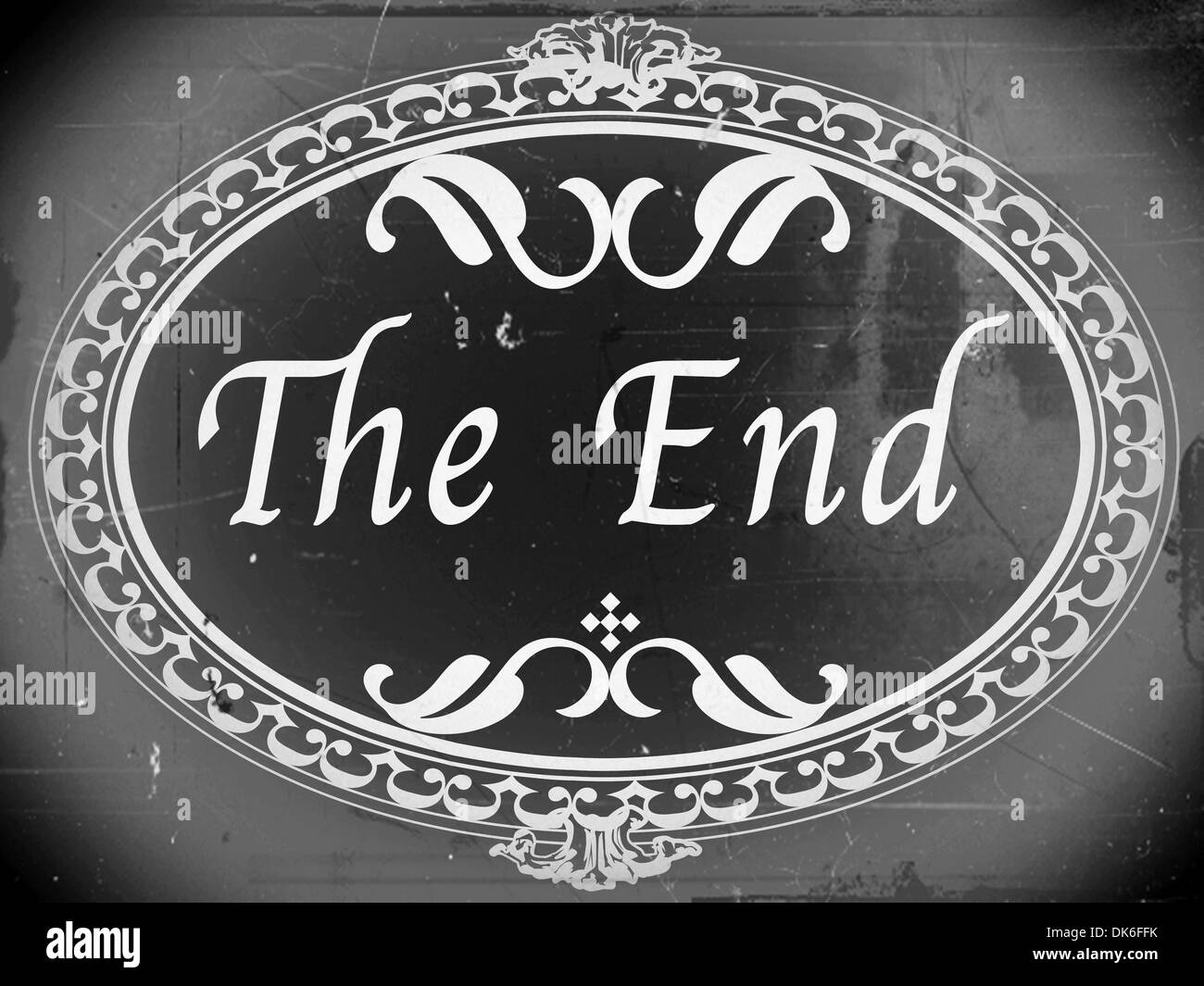 Movie ending screen Stock Photo - Alamy