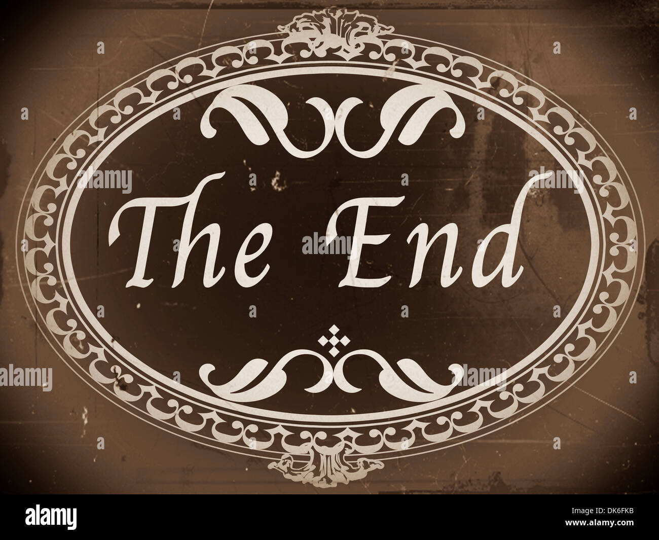 Movie ending screen Stock Photo - Alamy