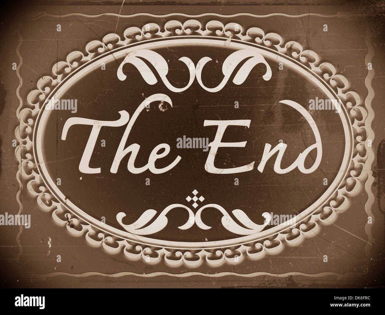 Movie ending screen Stock Photo - Alamy