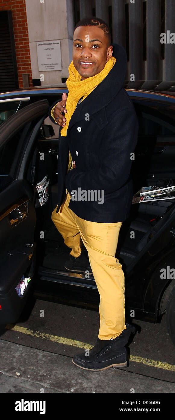 Jonathan Gill aka JB JLS at the Kiss FM studios London, England - 25.09 ...