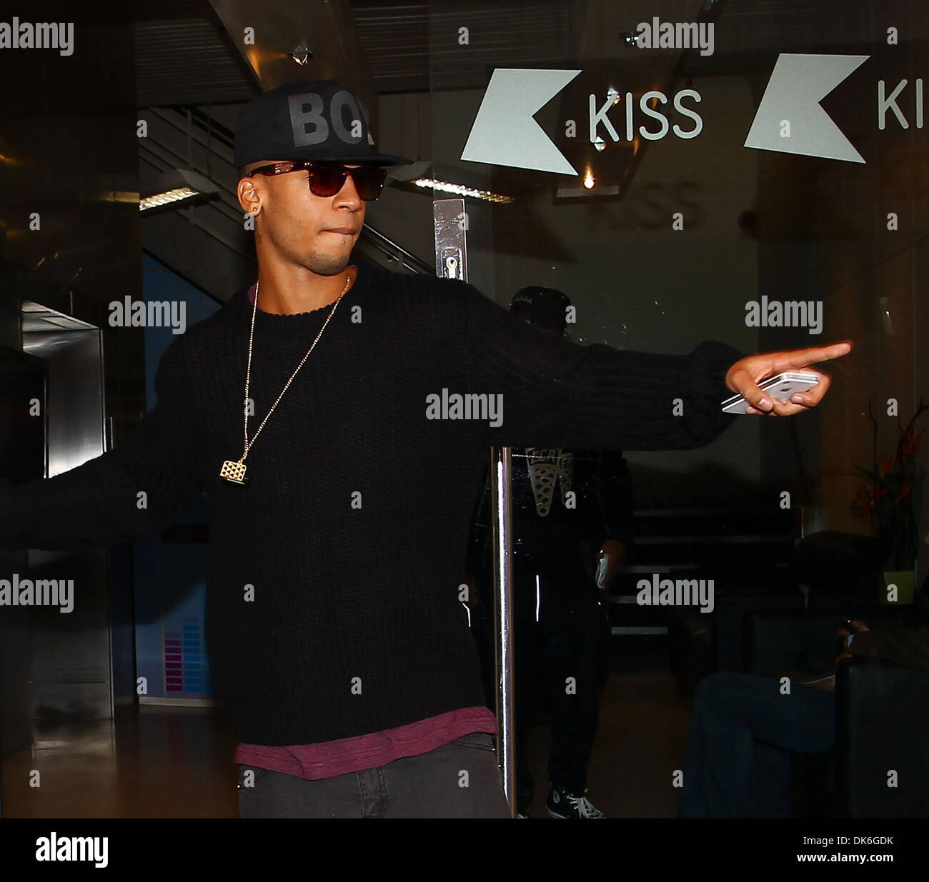 Aston Merrygold JLS at the Kiss FM studios London, England - 25.09.12 Stock Photo - Alamy