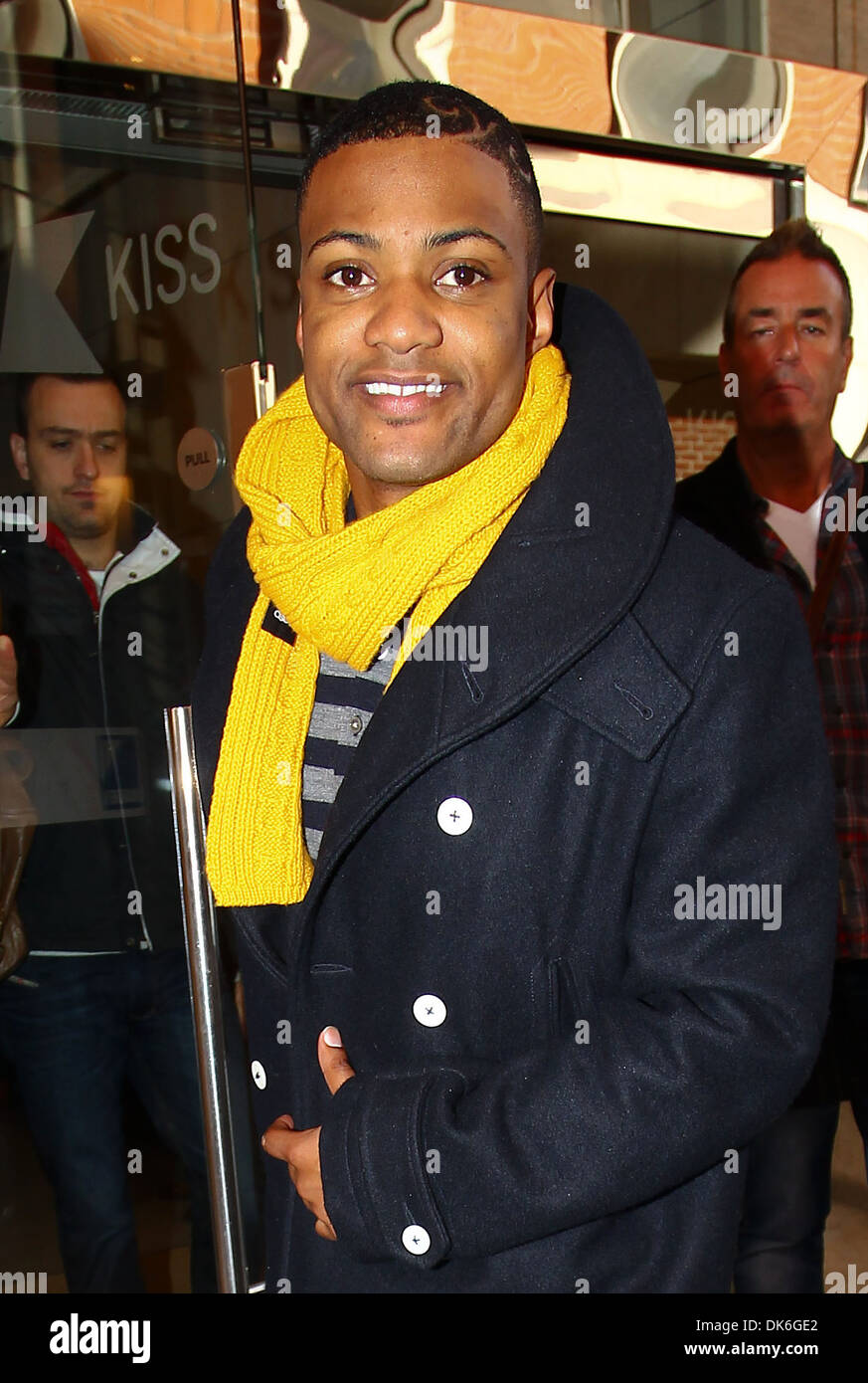 Jonathan Gill aka JB JLS at the Kiss FM studios London, England - 25.09 ...