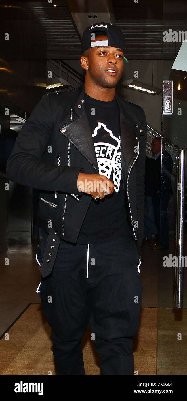 Oritse Williams JLS at the Kiss FM studios London, England - 25.09.12 ...