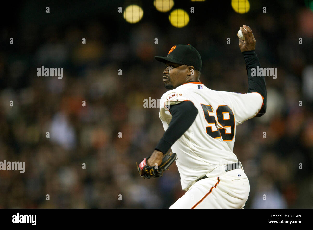 June 6, 2011 - San Francisco, California, U.S - Giants relief pitcher ...