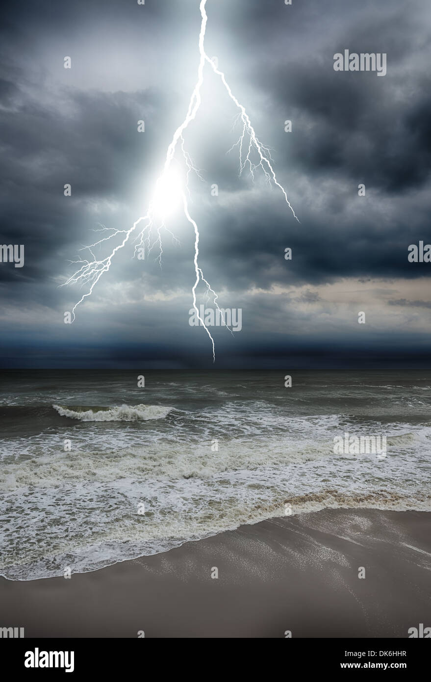 Storm on the sea after a rain. HDR image Stock Photo - Alamy