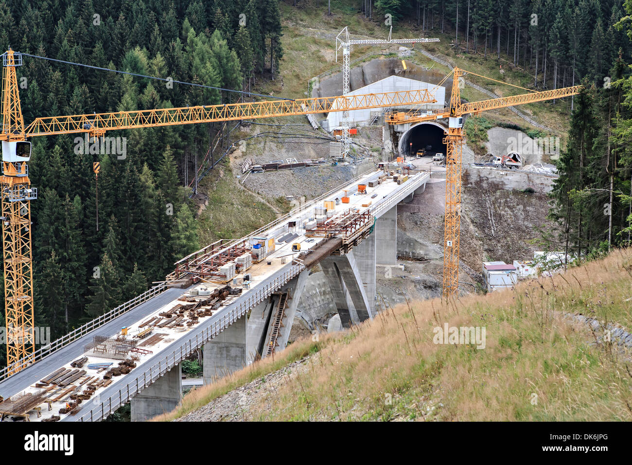 building of a bridge in germany Stock Photo - Alamy