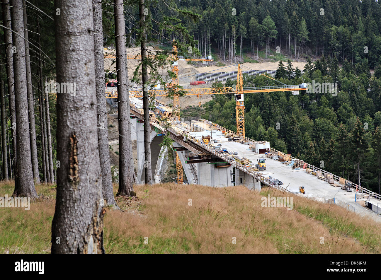 building of a bridge in germany Stock Photo - Alamy