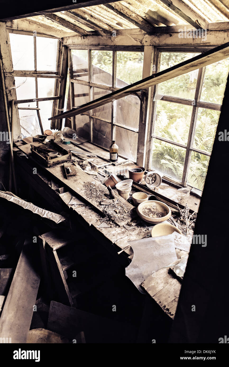 inside shooting of a old and squalid building Stock Photo - Alamy