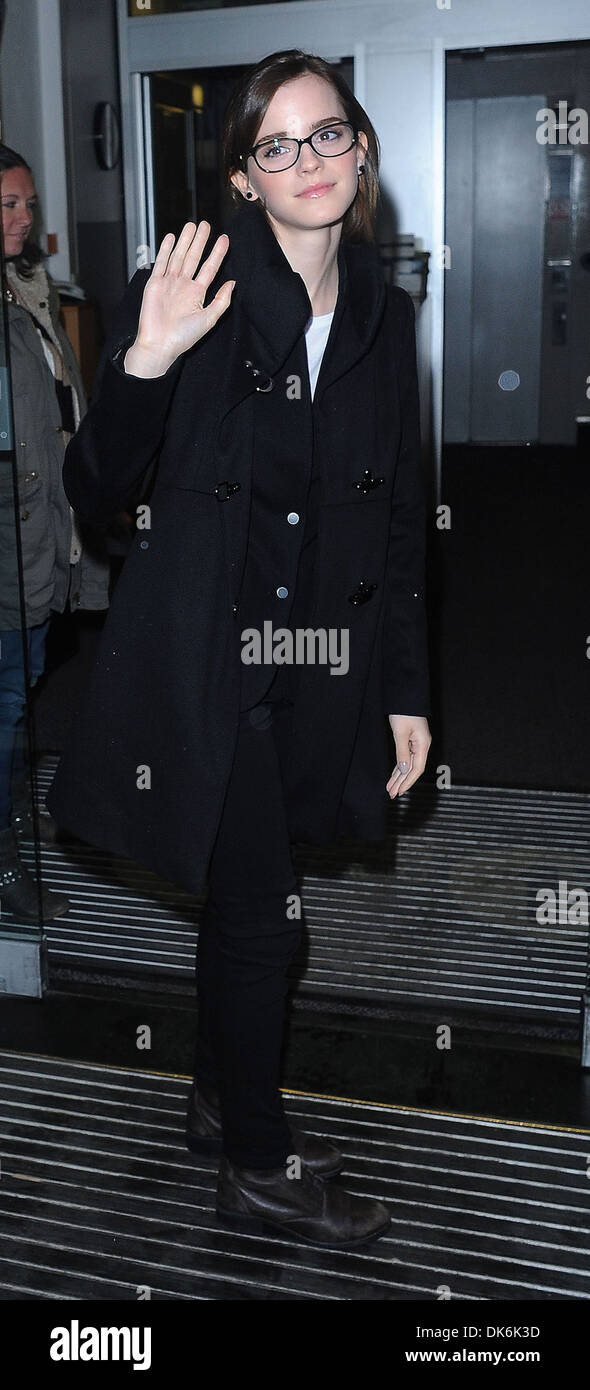 Emma Watson outside the BBC Radio 1 studios London, England - 26.09.12 ...