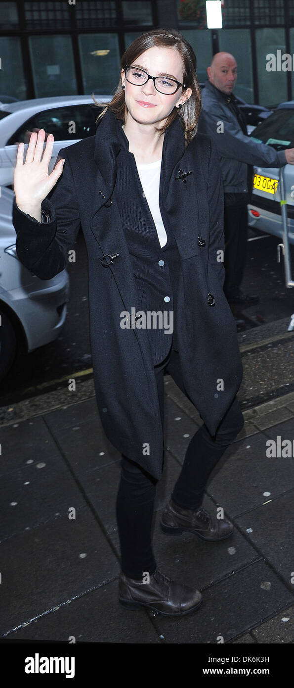 Emma Watson outside the BBC Radio 1 studios London, England - 26.09.12 ...