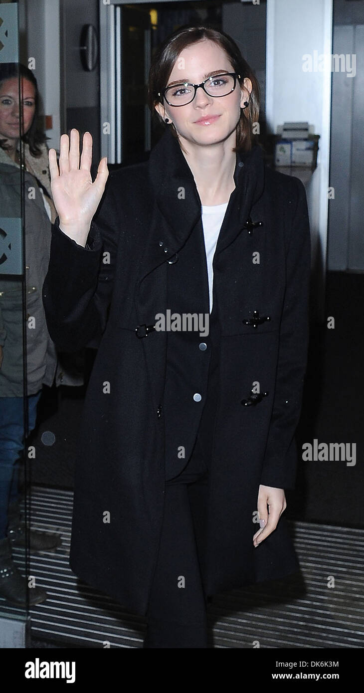 Emma Watson outside the BBC Radio 1 studios London, England - 26.09.12 ...