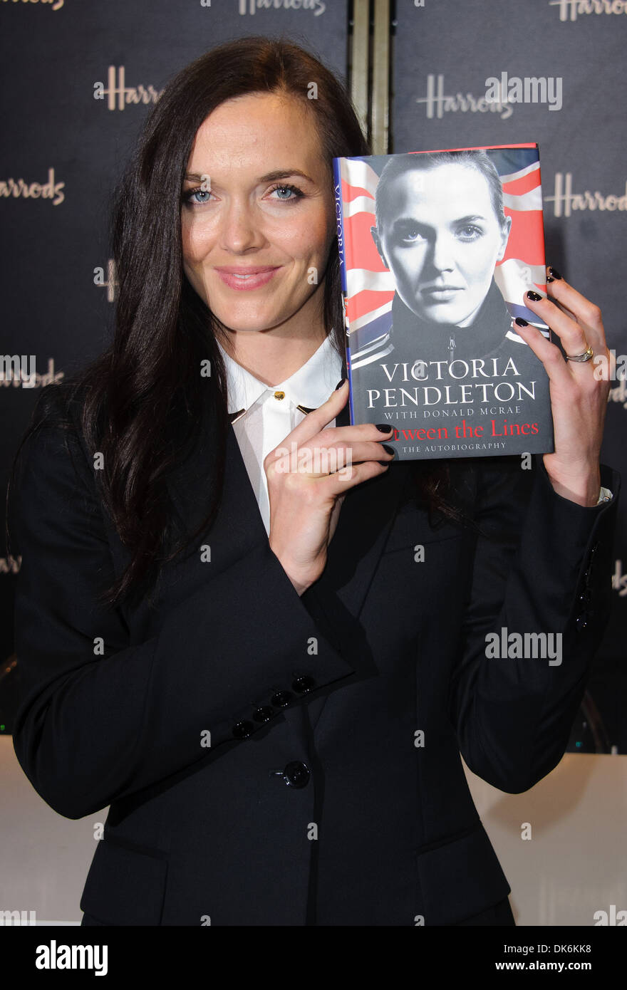 Victoria Pendleton Olympic cyclist Victoria Pendleton signs copies of ...