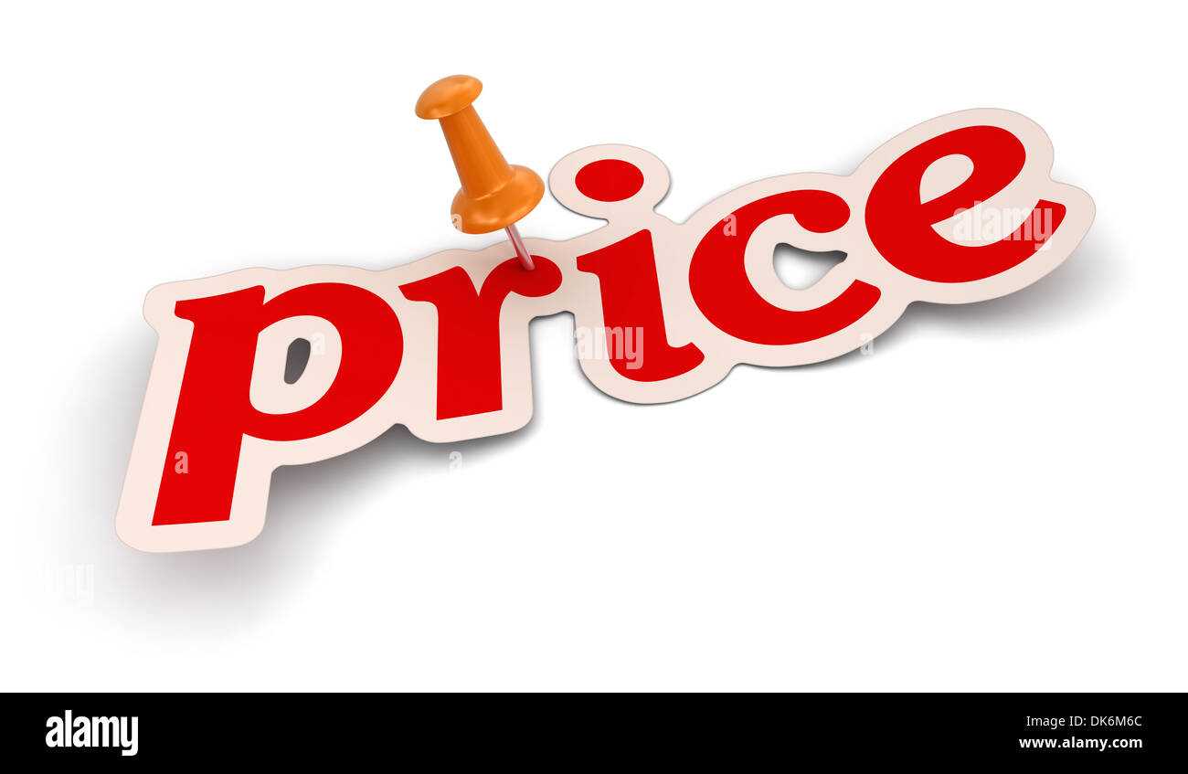 Push Pin and Price (clipping path included Stock Photo - Alamy