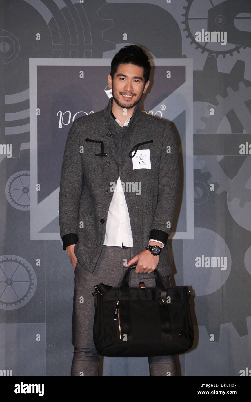 Taipei, Taiwan. 2nd Dec, 2013. Actor Godfrey Gao attends commercial ...