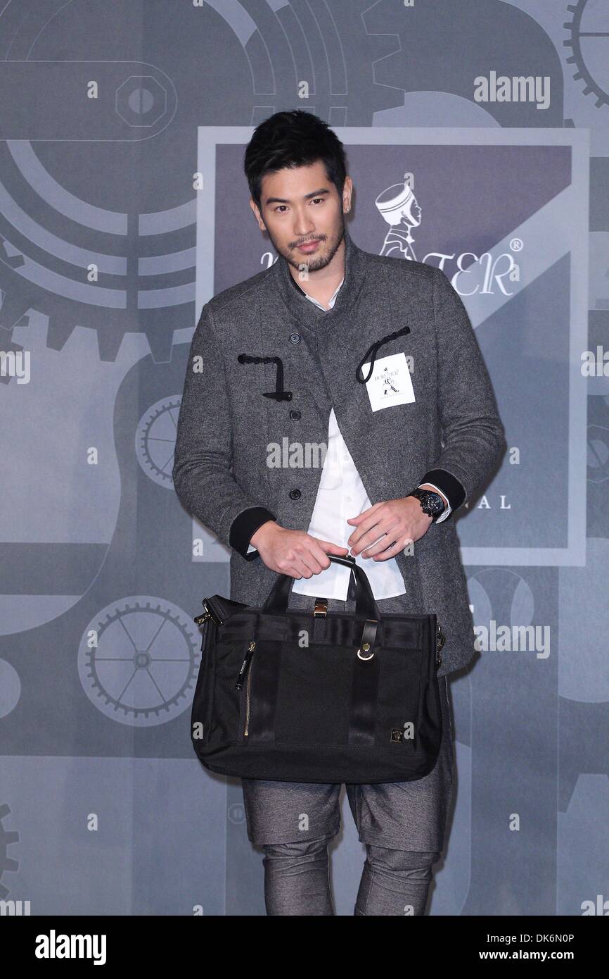 Taipei, Taiwan. 2nd Dec, 2013. Actor Godfrey Gao attends commercial ...