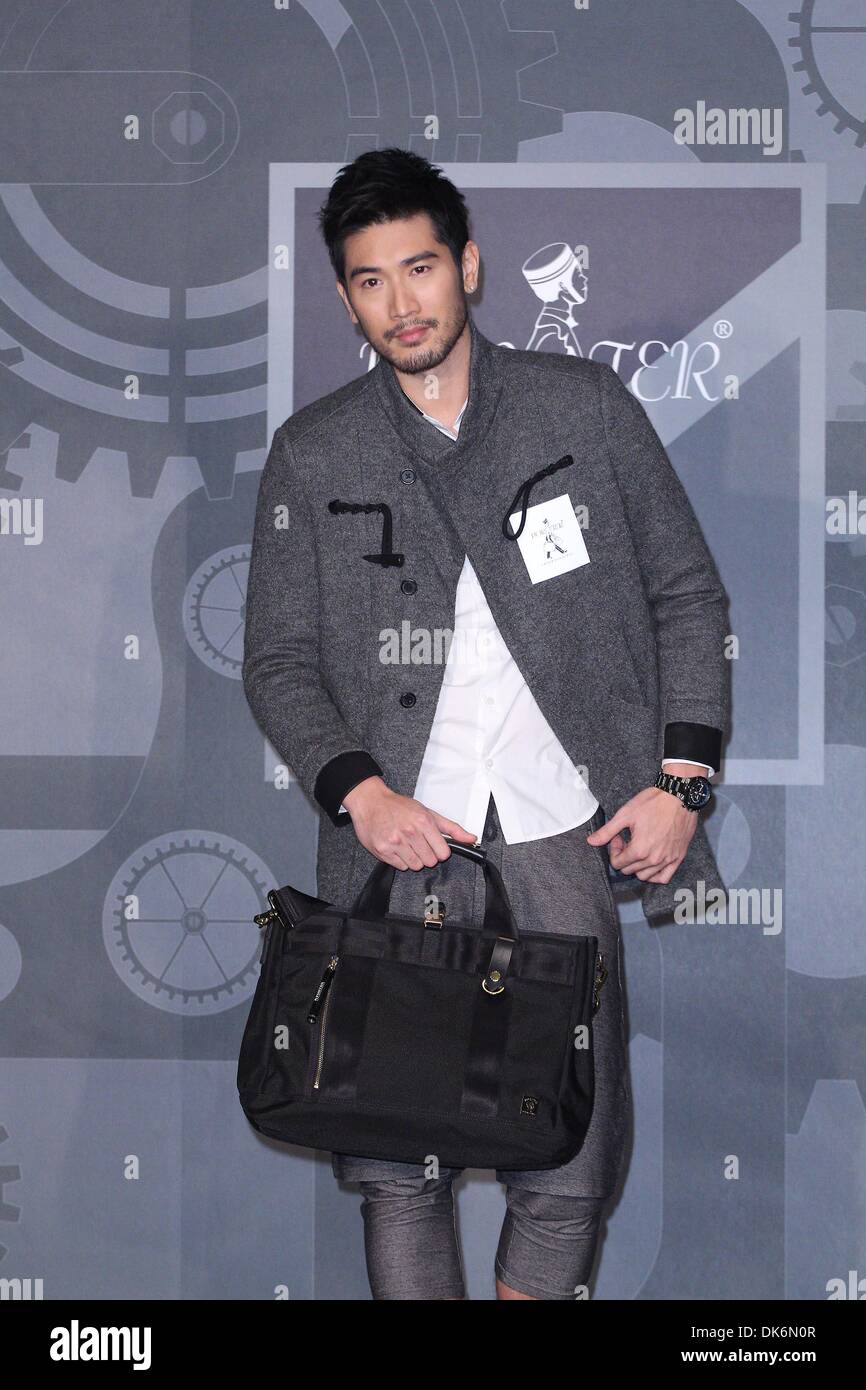 Taipei, Taiwan. 2nd Dec, 2013. Actor Godfrey Gao attends commercial ...