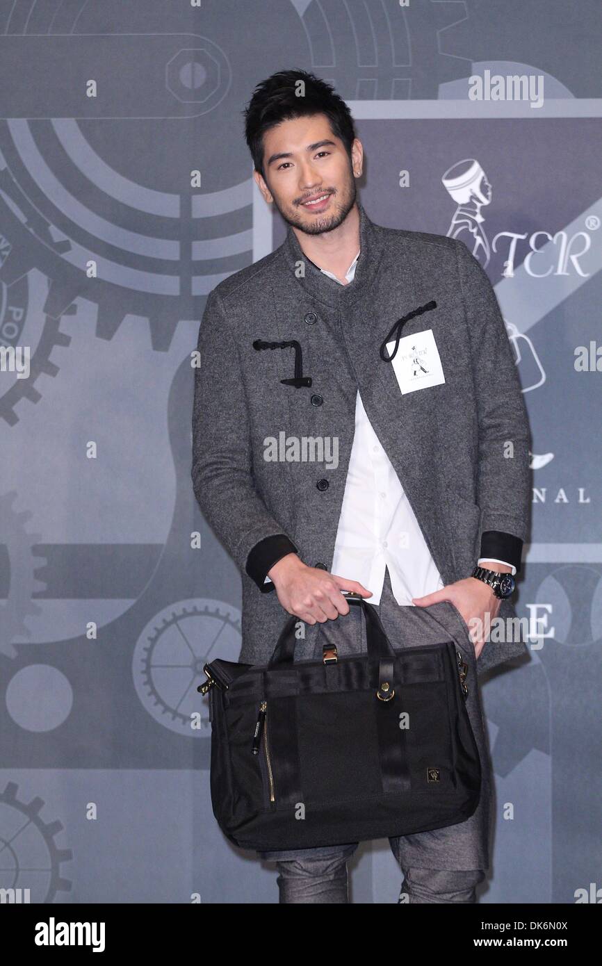 Taipei, Taiwan. 2nd Dec, 2013. Actor Godfrey Gao attends commercial ...