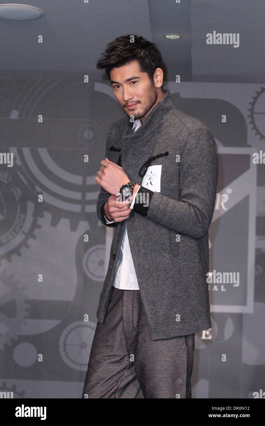Taipei, Taiwan. 2nd Dec, 2013. Actor Godfrey Gao attends commercial ...