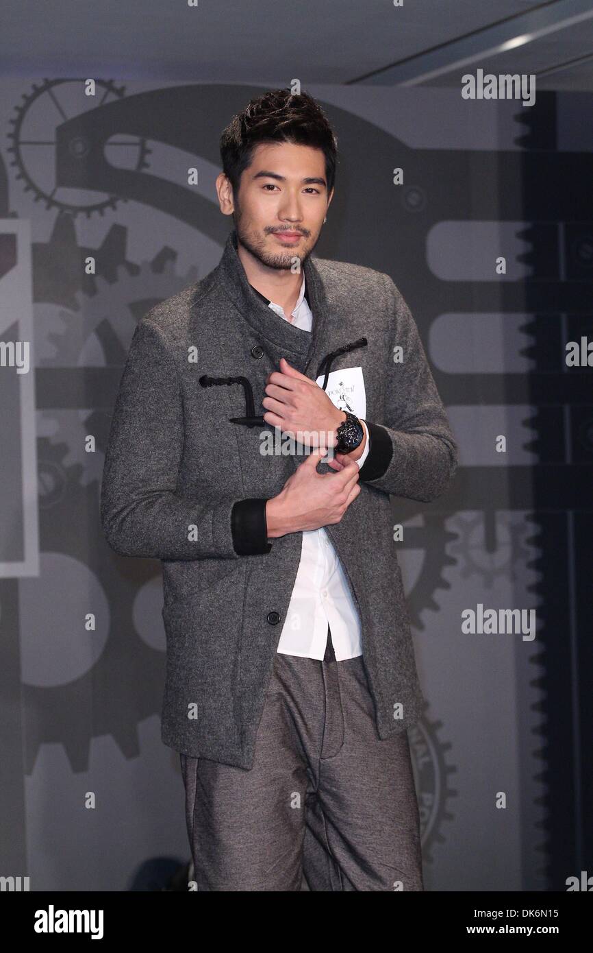 Taipei, Taiwan. 2nd Dec, 2013. Actor Godfrey Gao attends commercial ...