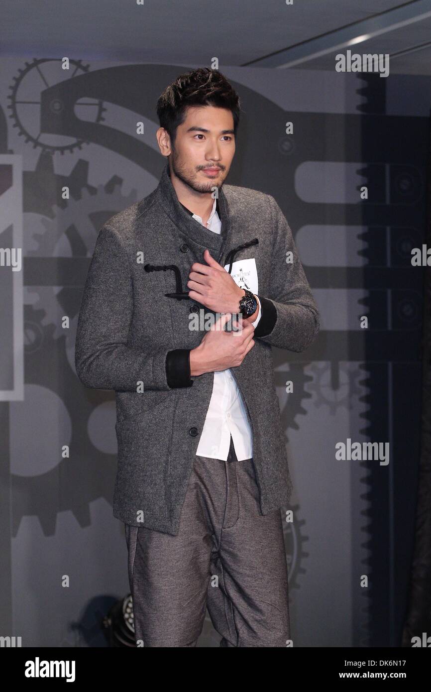 Taipei, Taiwan. 2nd Dec, 2013. Actor Godfrey Gao attends commercial ...