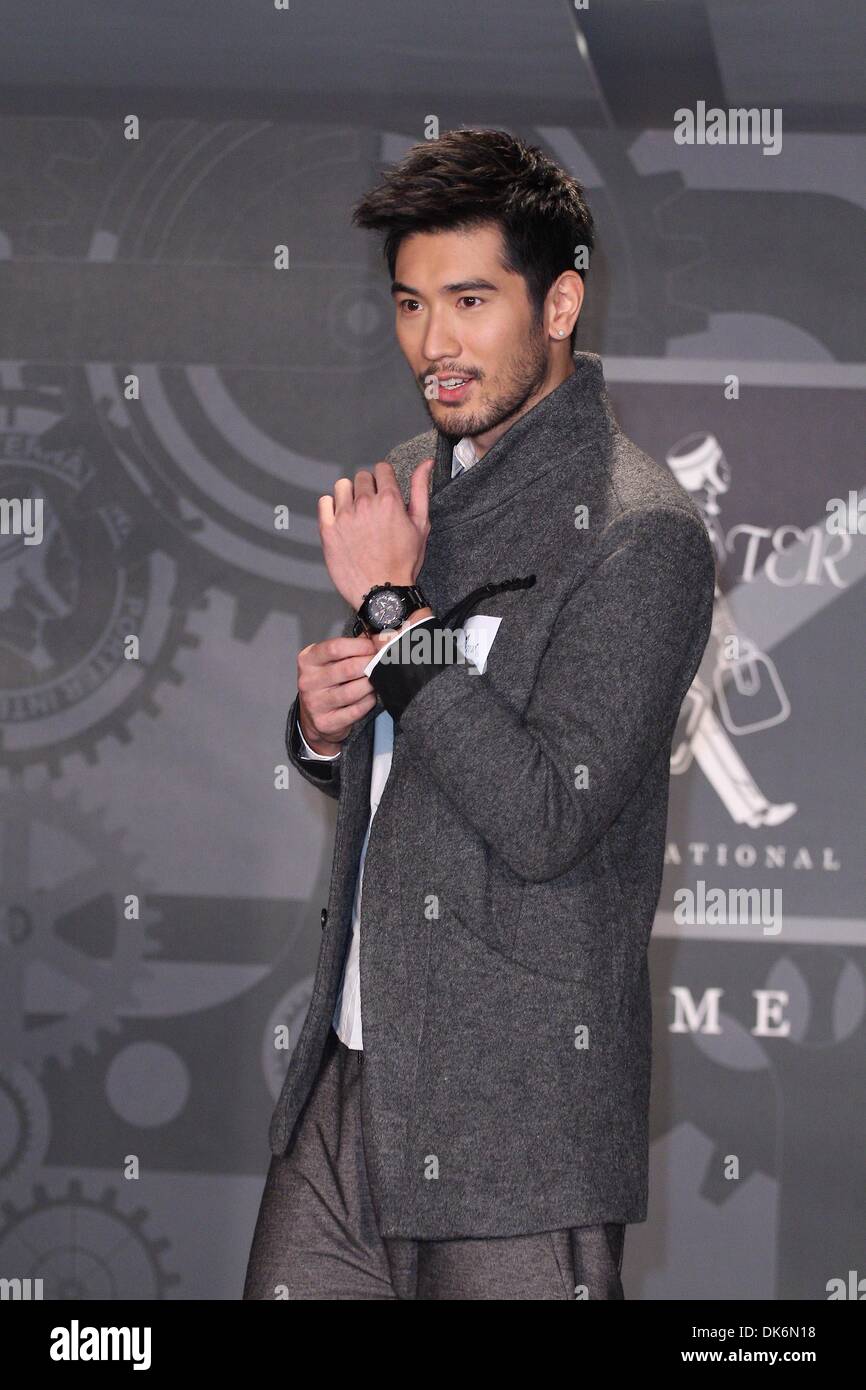 Taipei, Taiwan. 2nd Dec, 2013. Actor Godfrey Gao attends commercial ...
