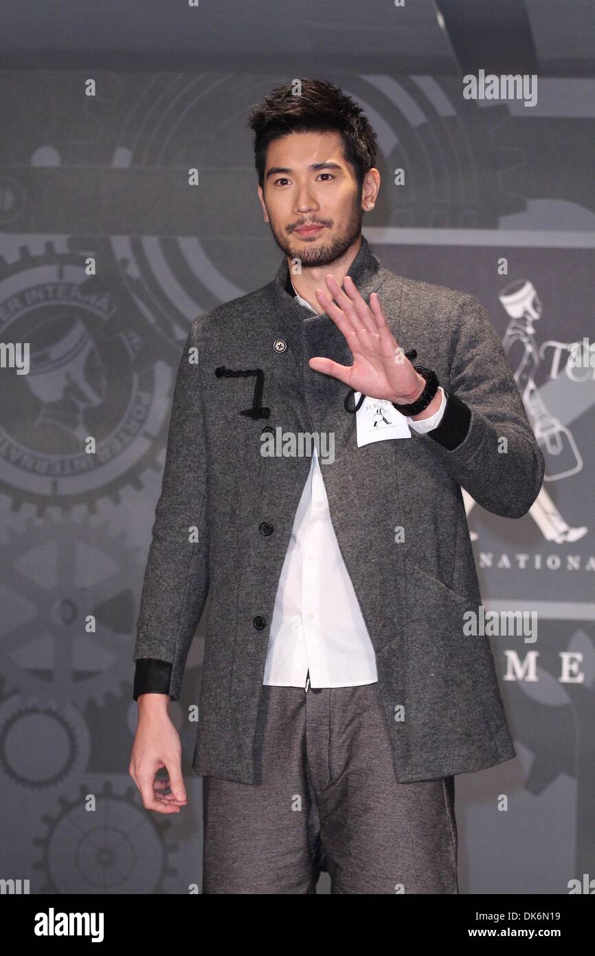 Taipei, Taiwan. 2nd Dec, 2013. Actor Godfrey Gao attends commercial ...