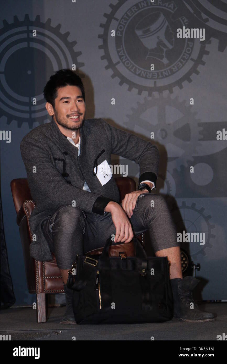 Taipei, Taiwan. 2nd Dec, 2013. Actor Godfrey Gao attends commercial ...