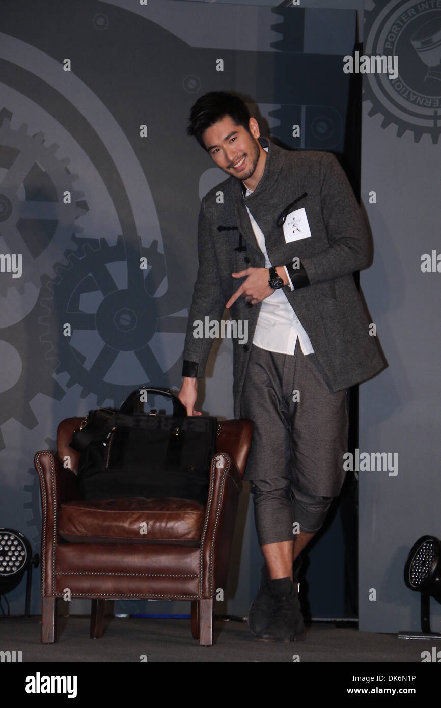 Taipei, Taiwan. 2nd Dec, 2013. Actor Godfrey Gao attends commercial ...