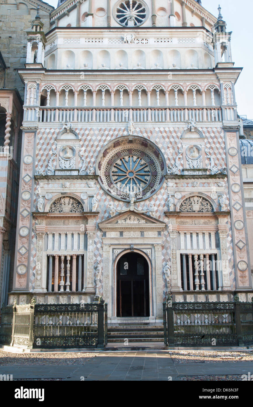 Bergamo - Portal of Colleoni chapel by cathedral Santa Maria Maggiore ...
