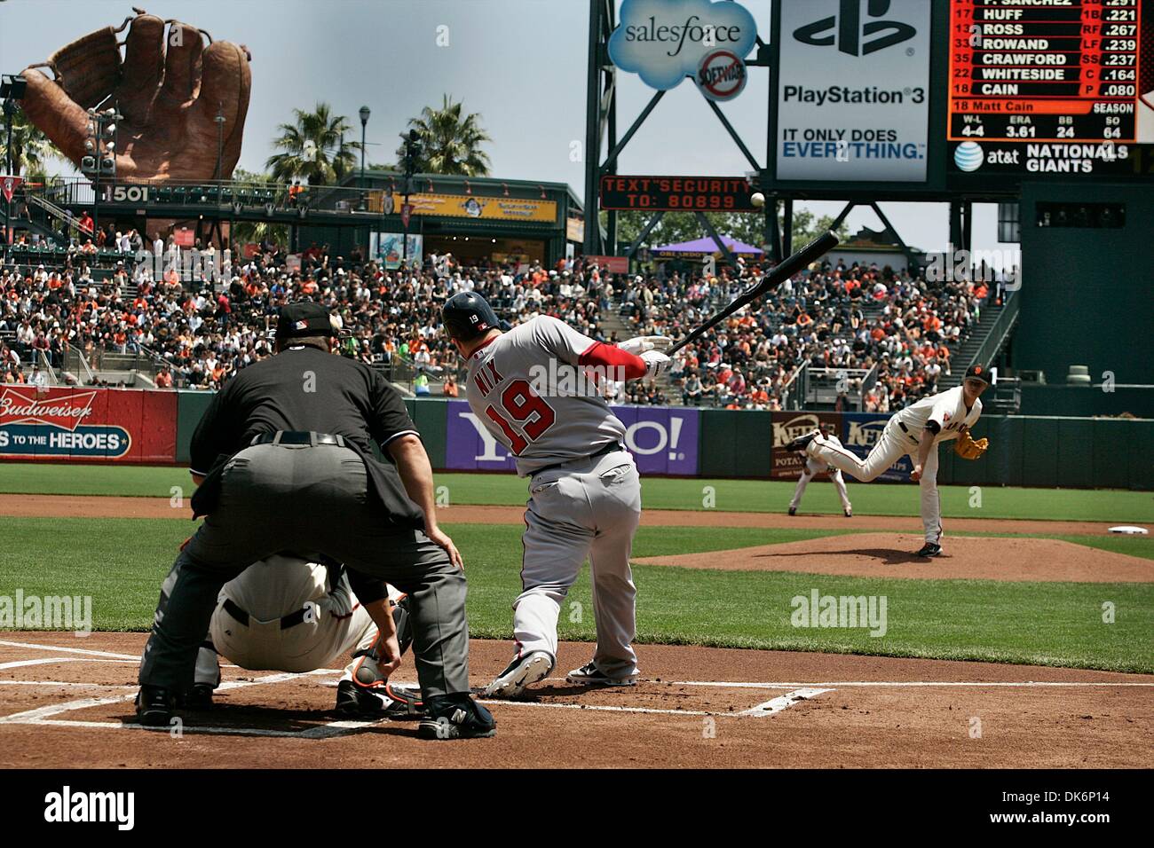 June 8, 2011 - San Francisco, California, U.S - Washington Nationals ...
