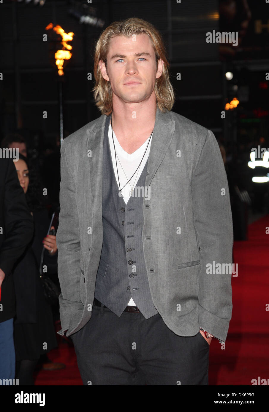 Chris Hemsworth UK premiere of 'The Hunger Games' held at the O2 ...