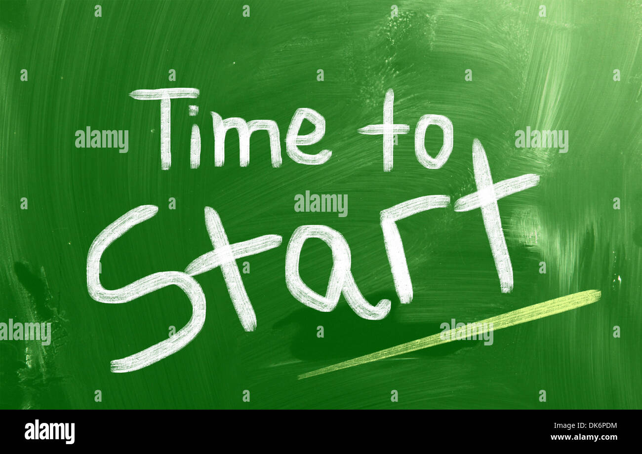Time To Start Concept Stock Photo - Alamy