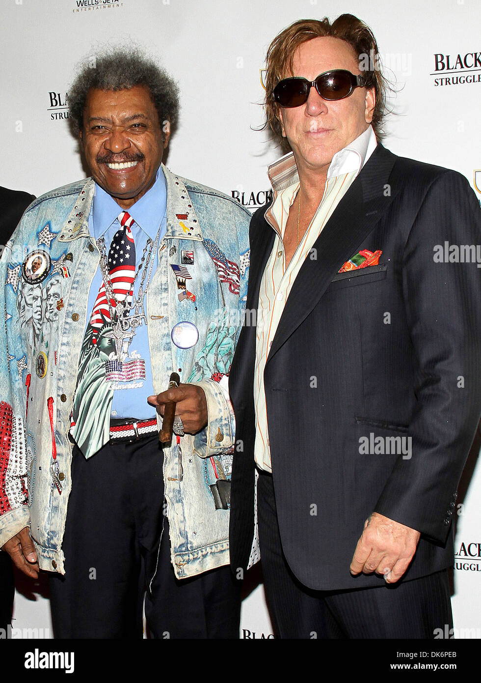 Don King and Mickey Rourke at 'Black November' premiere at United ...