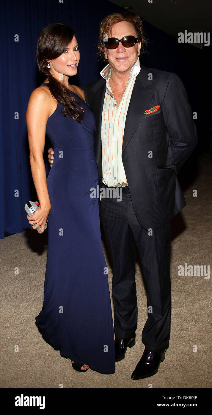 Kristen Peterson and Mickey Rourke at 'Black November' premiere at ...