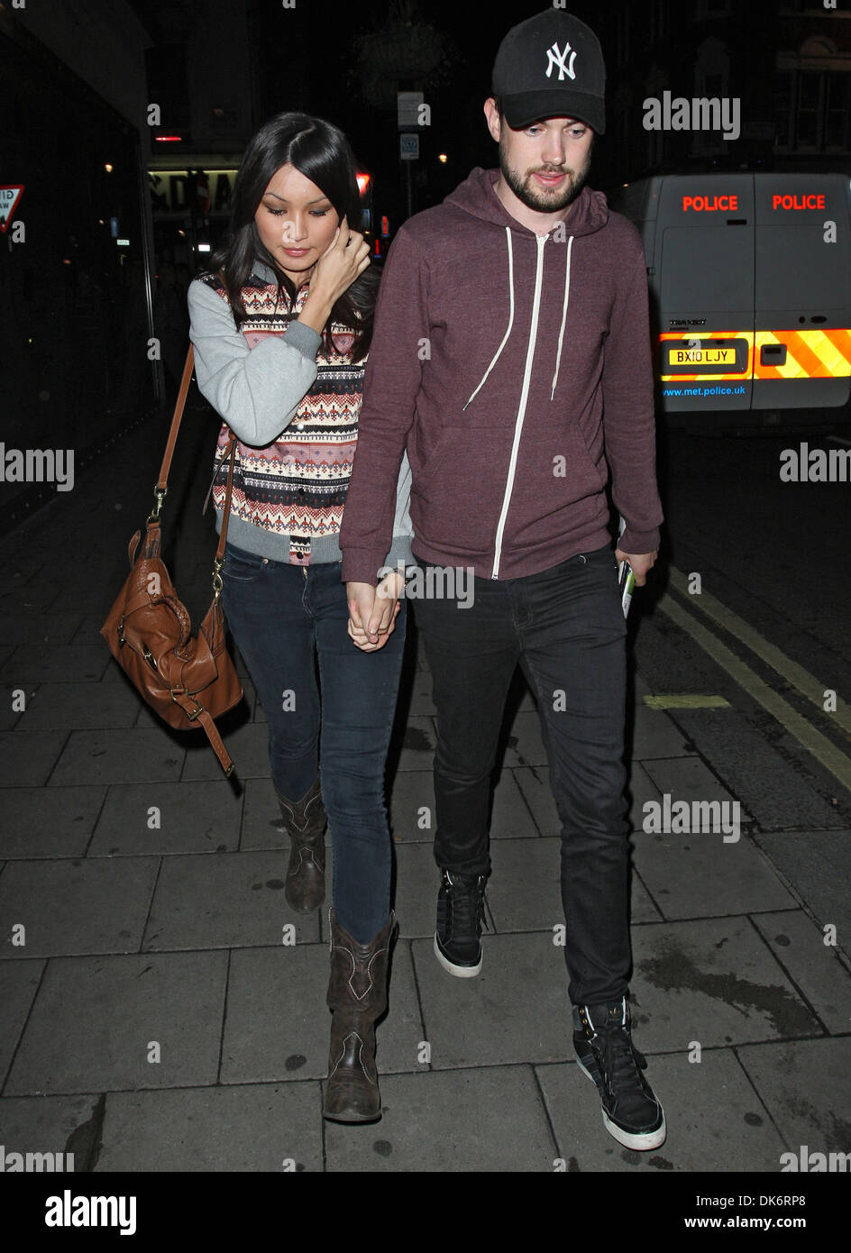 Jack Whitehall and Gemma Chan outside the Groucho club in Soho London ...