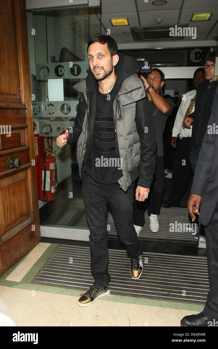 Magician Dynamo (real name Steven Frayne) outside BBC Radio 1 studios ...