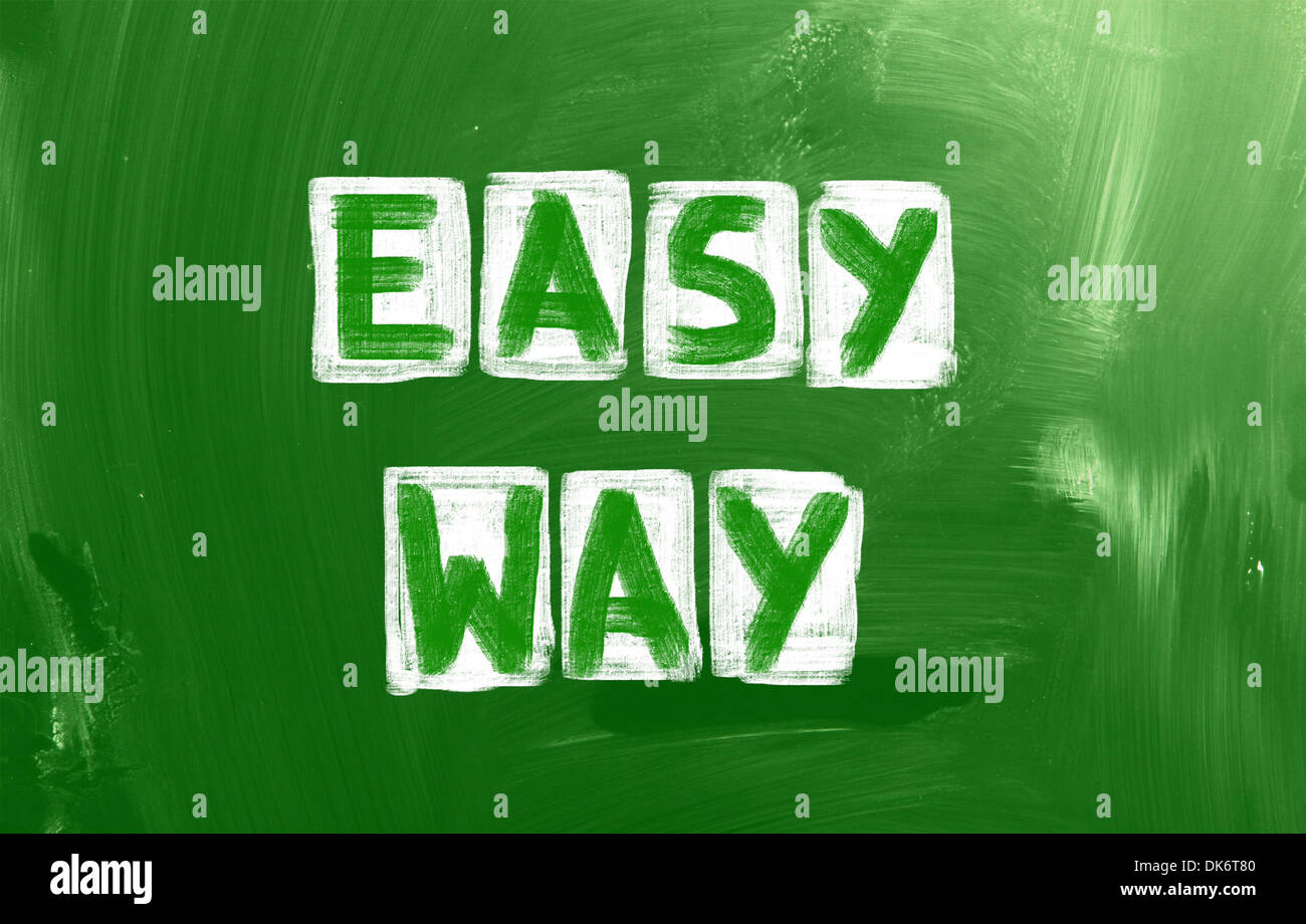 Easy Way Concept Stock Photo - Alamy