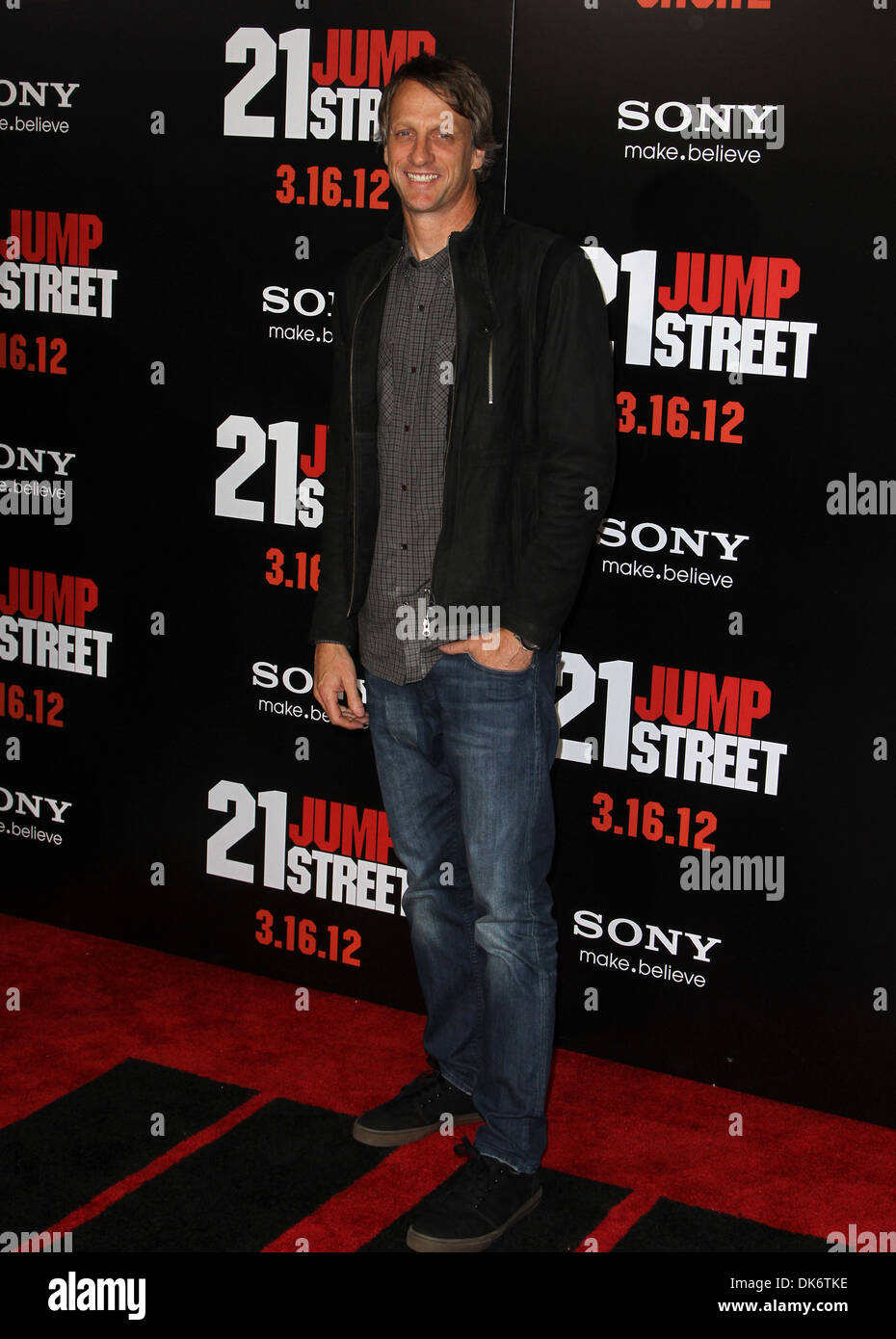 Tony Hawk Los Angeles Premiere of '21 Jump Street' held at the Grauman ...