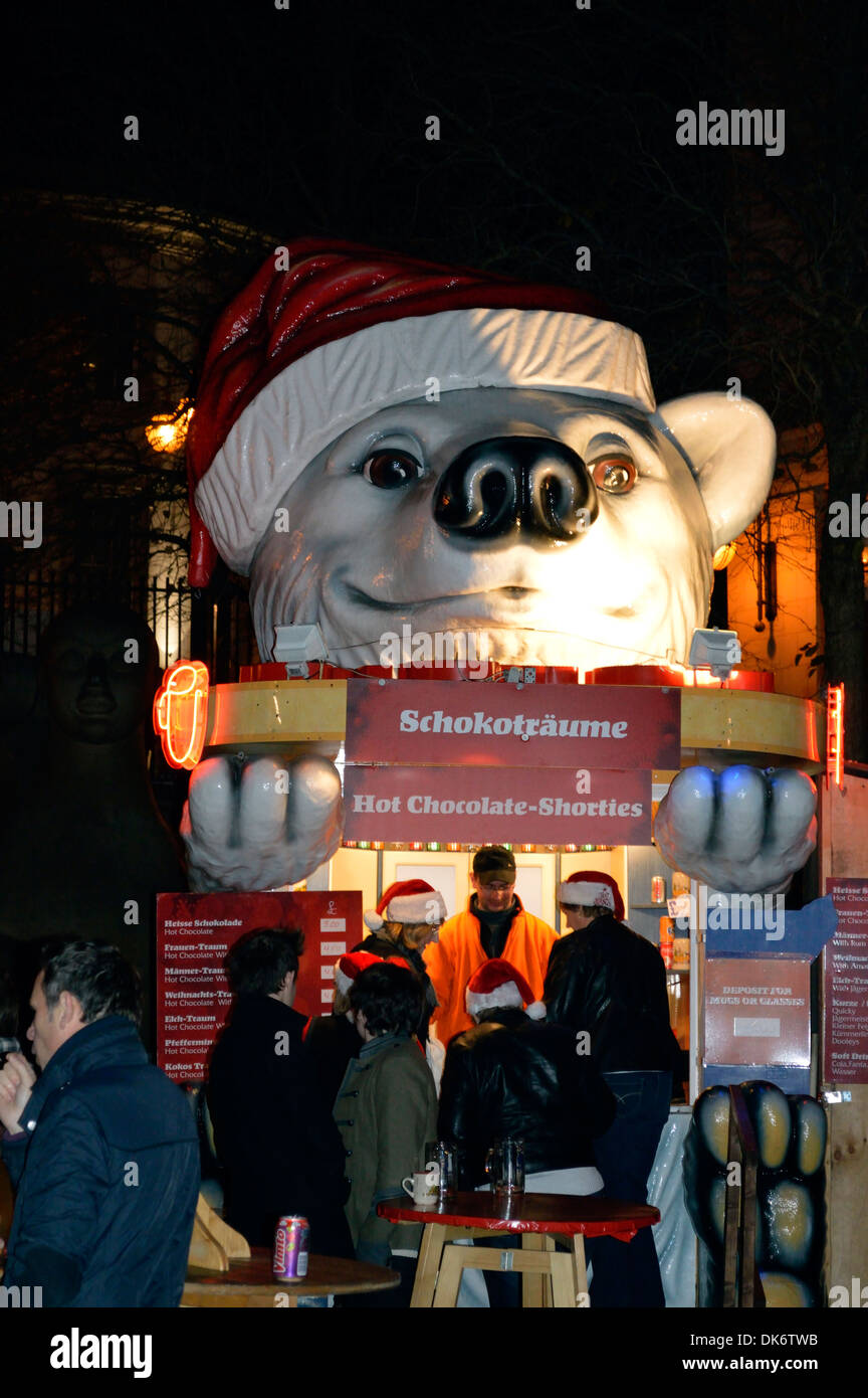Drink stall at German food market Stock Photo - Alamy