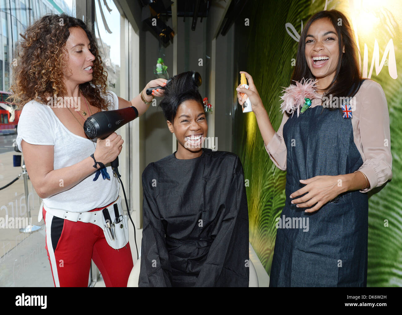 Rosario Dawson Tallulah Adeyemi and Tara Smith attend a photo call for ...