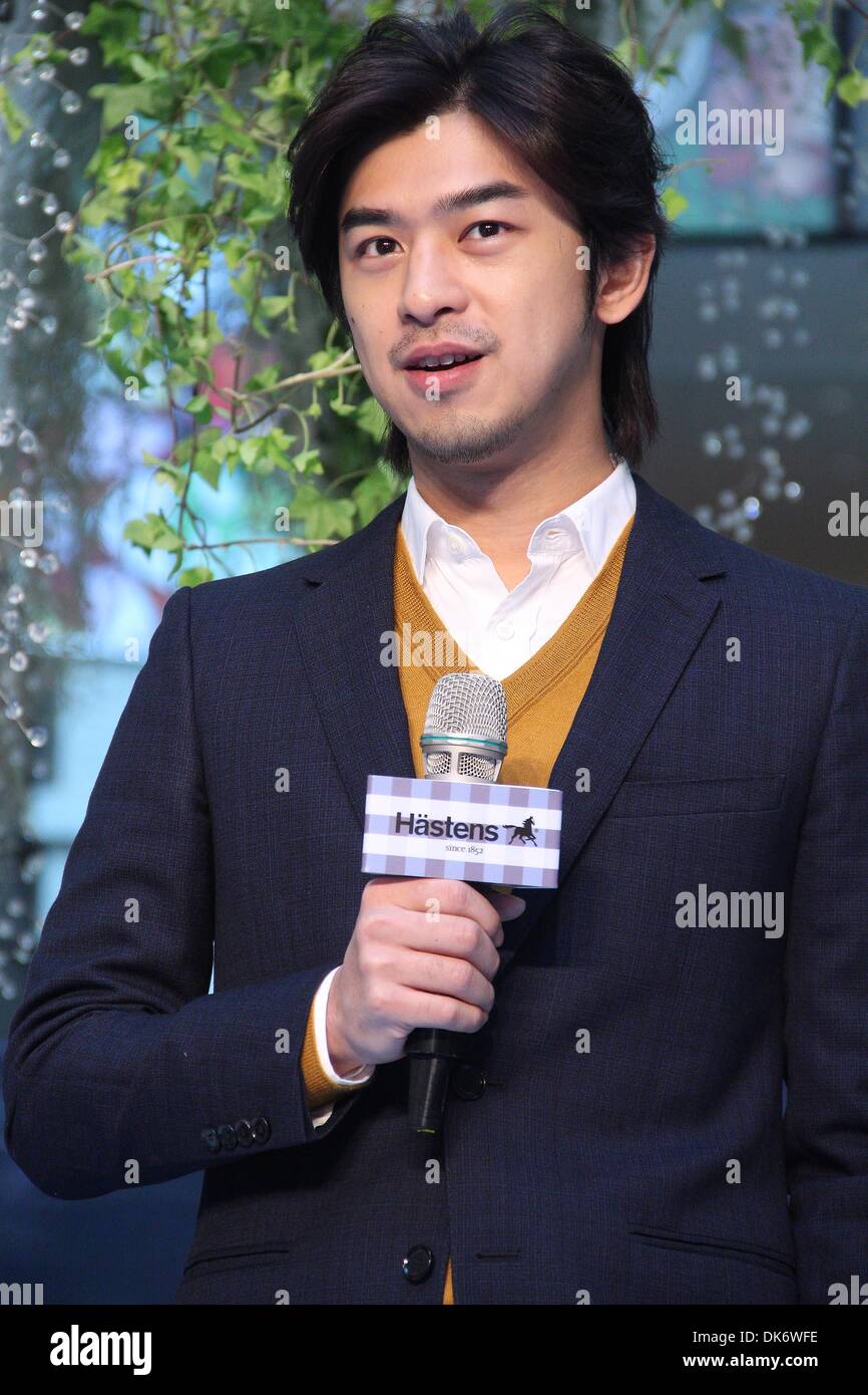 Taipei, Taiwan. 2nd Dec, 2013. Actor Chen Bolin attends commercial ...