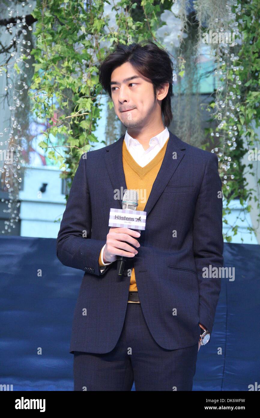 Taipei, Taiwan. 2nd Dec, 2013. Actor Chen Bolin attends commercial ...