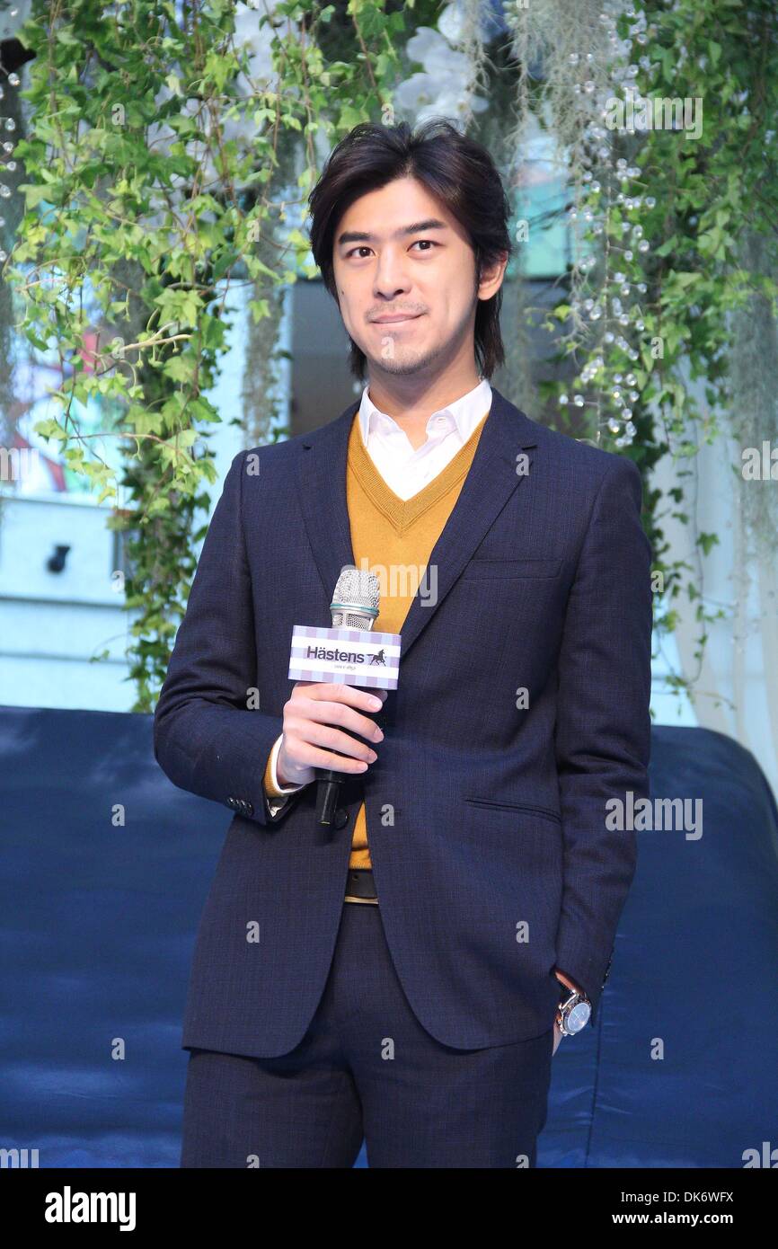 Taipei, Taiwan. 2nd Dec, 2013. Actor Chen Bolin attends commercial ...