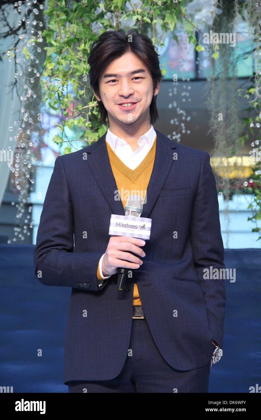 Taipei, Taiwan. 2nd Dec, 2013. Actor Chen Bolin attends commercial ...