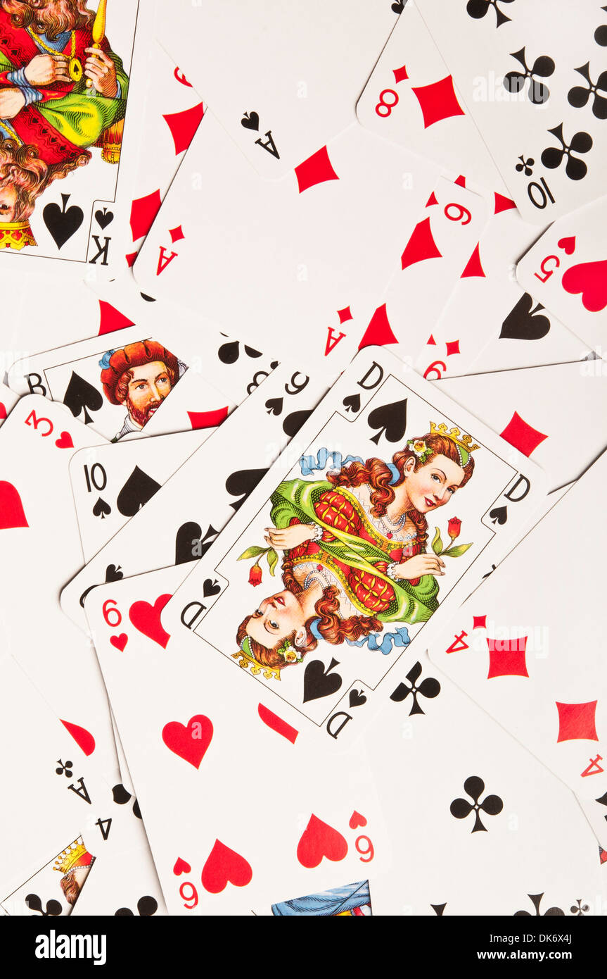 playing cards background Stock Photo - Alamy