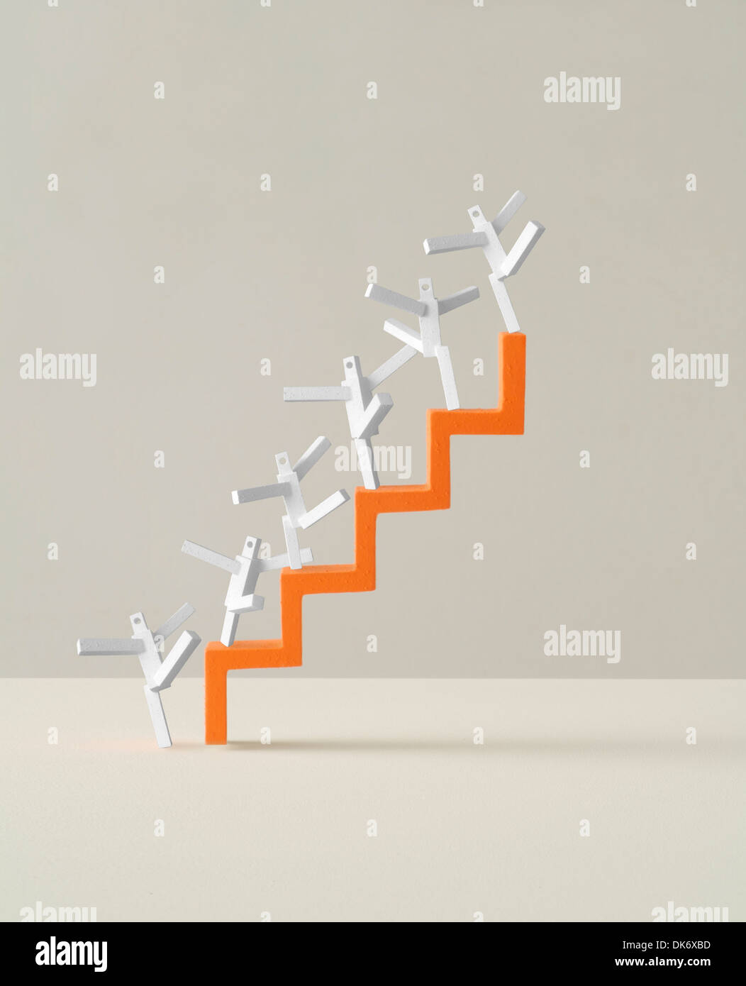 Figure going up stairs hi-res stock photography and images - Alamy