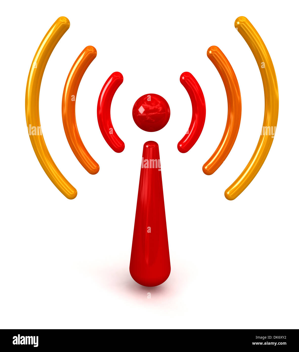 Glossy Wireless Symbol Stock Photo - Alamy